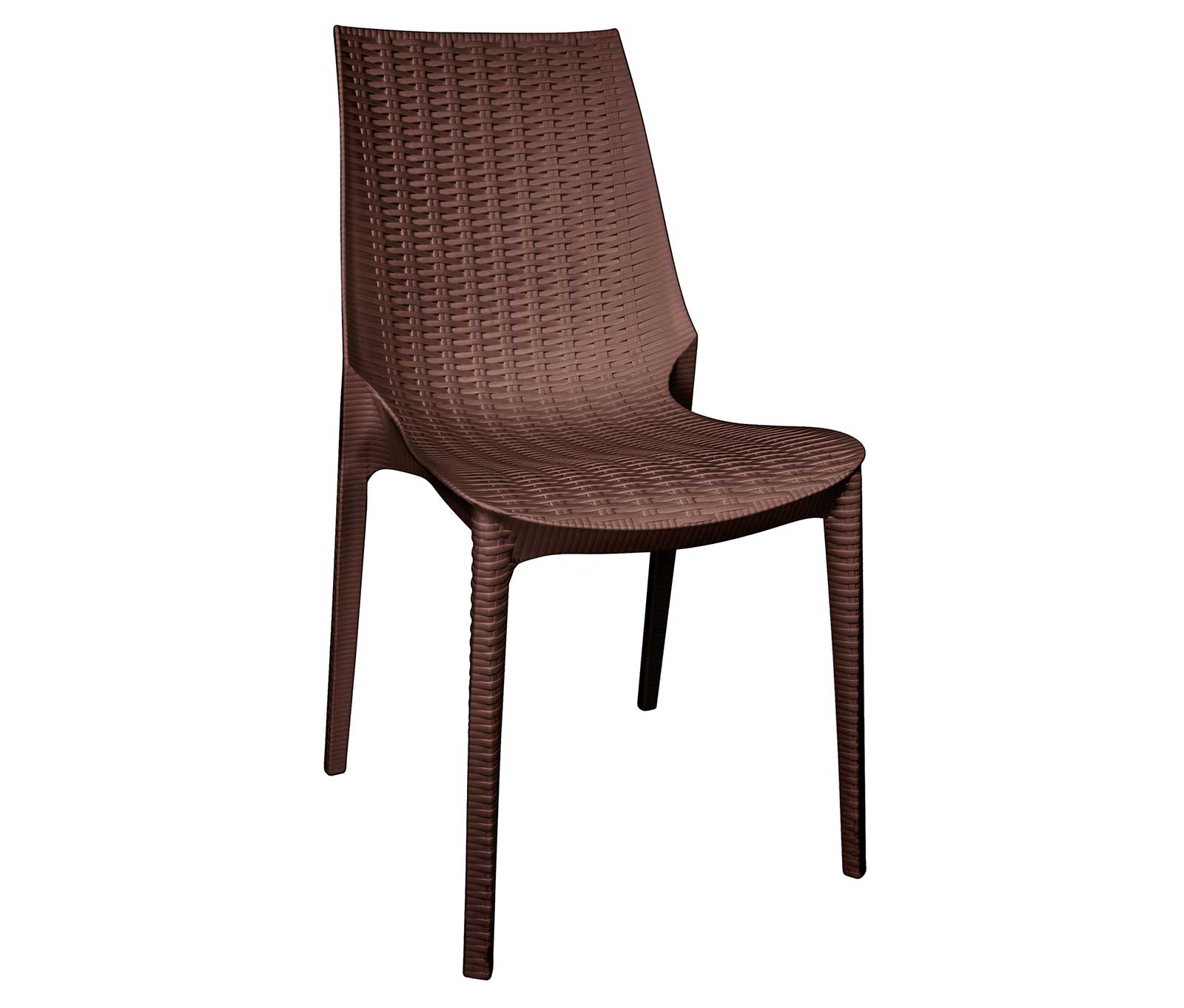 LeisureMod Kent Outdoor Dining Chair - Backyard Sprawl