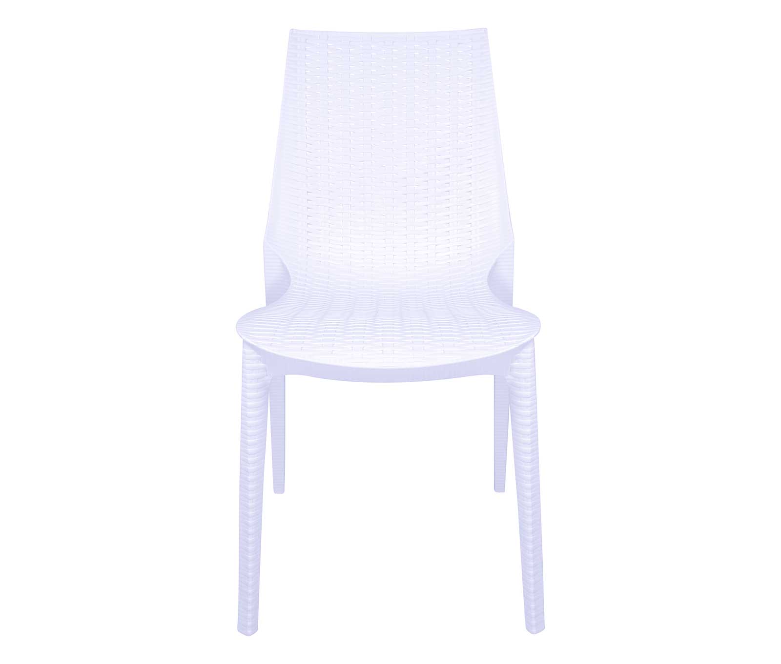 LeisureMod Kent Outdoor Dining Chair Set Of 4 - Backyard Sprawl